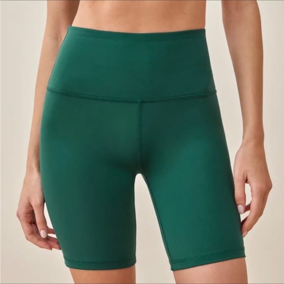 Reformation | Shorts | Nwt Reformation Ecomove High Rise 7 Bike Short Pine Green Size Xs | Poshmark